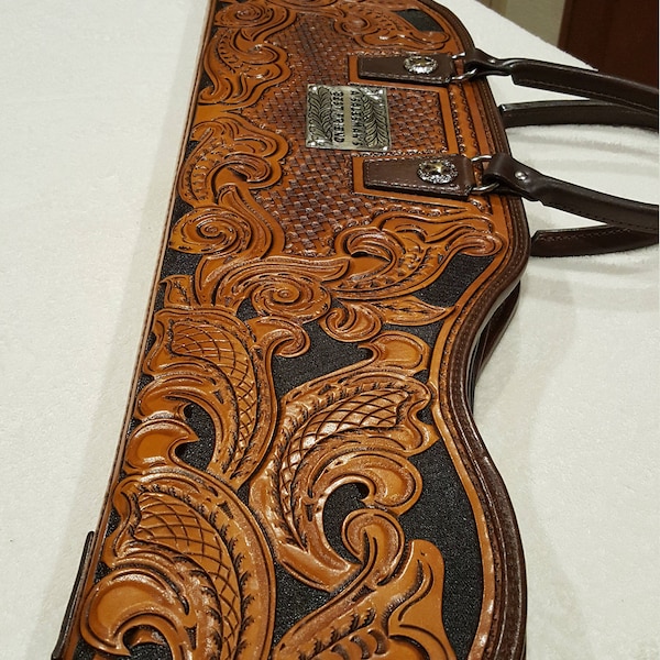 Tooled Leather Rifle Case - Etsy