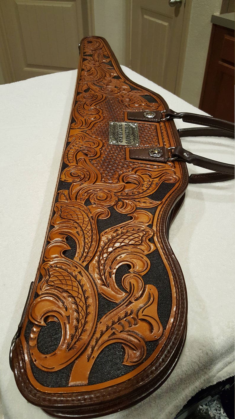 Custom Fully Tooled Leather Rifle Case made to Order/can - Etsy UK