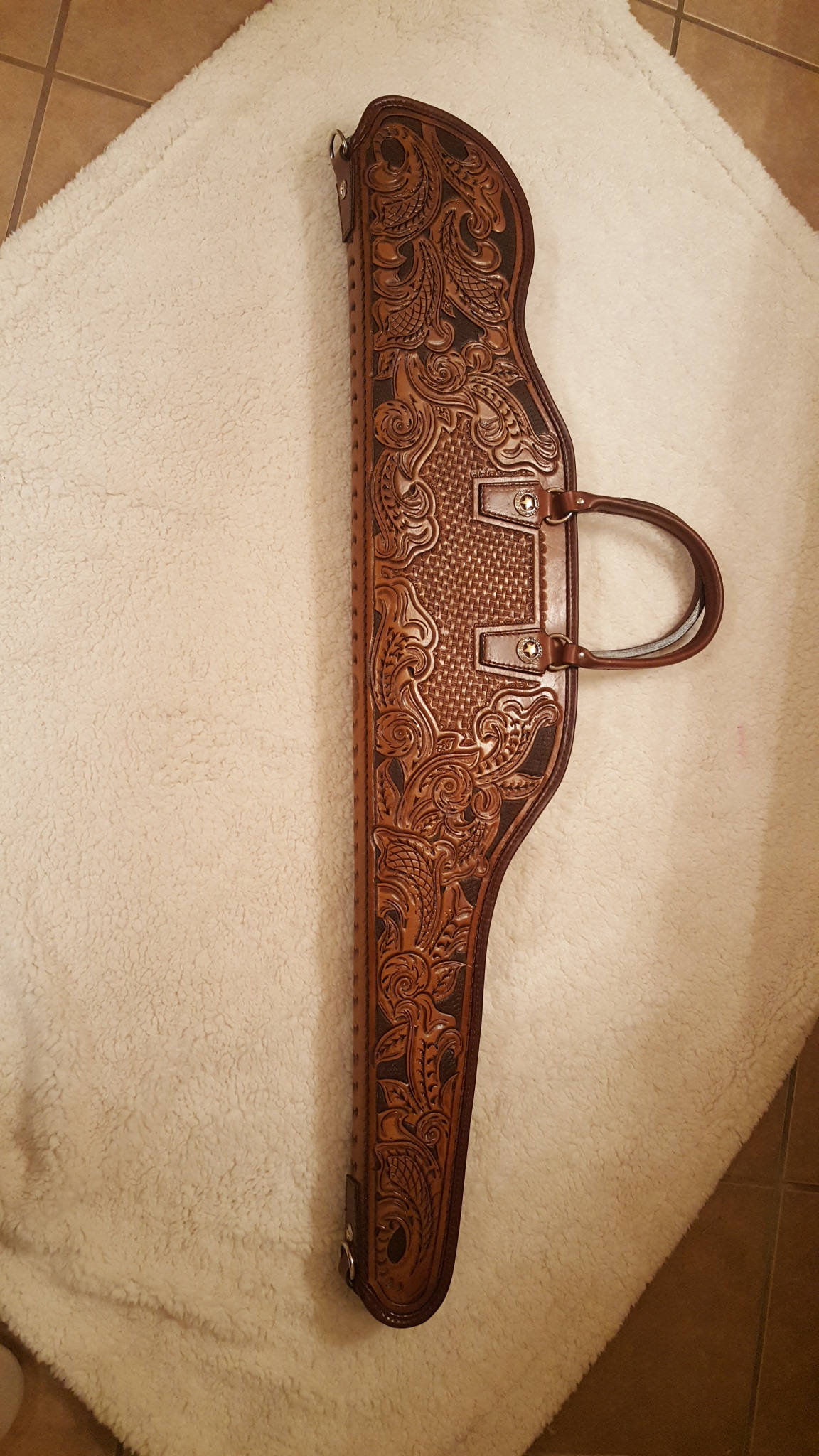Custom Fully Tooled Leather Rifle Case (made to Order/can Personalize ...