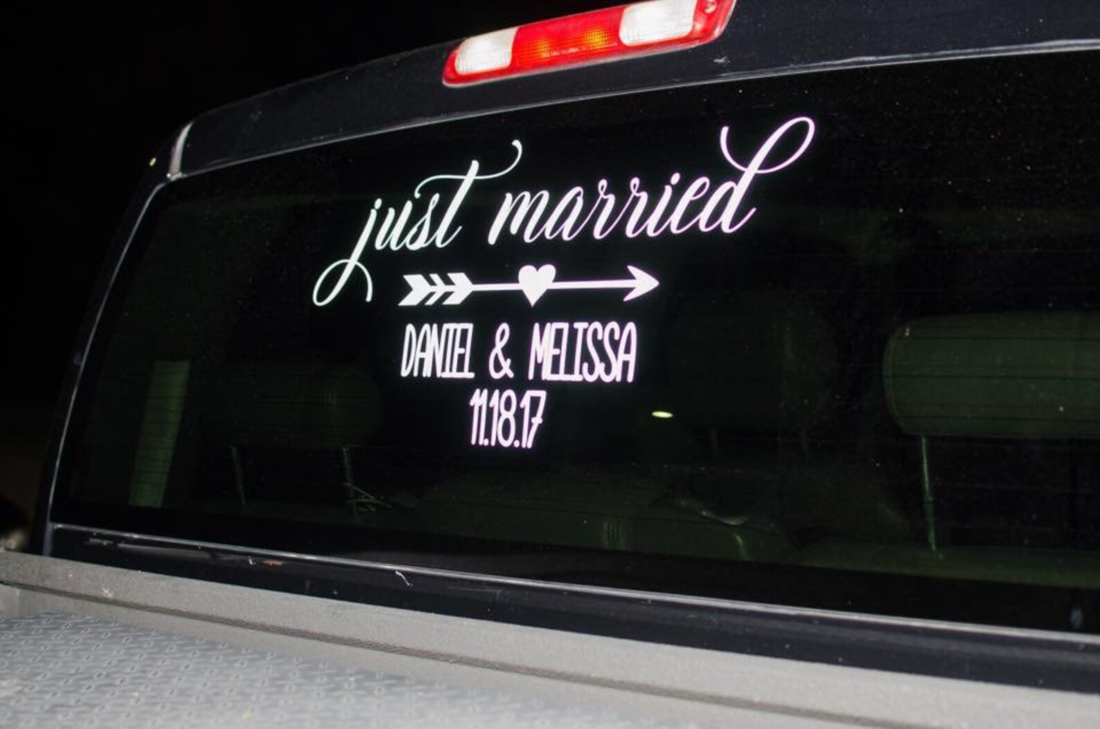 Just Married Car Sign Personalized Wedding Sign Wedding - Etsy