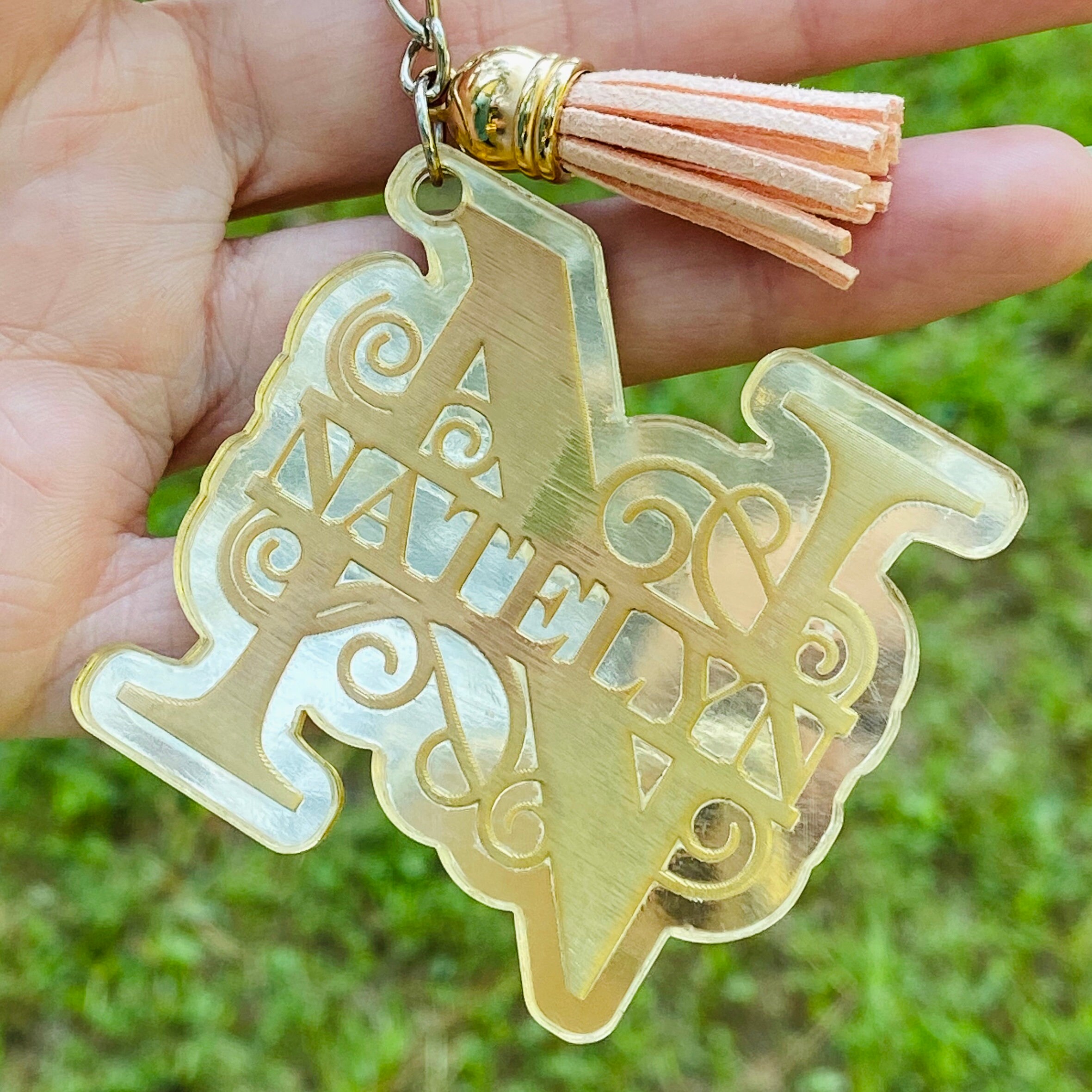 Personalized Mirror Acrylic Keychain Laser Cut Glowforge - Etsy Canada