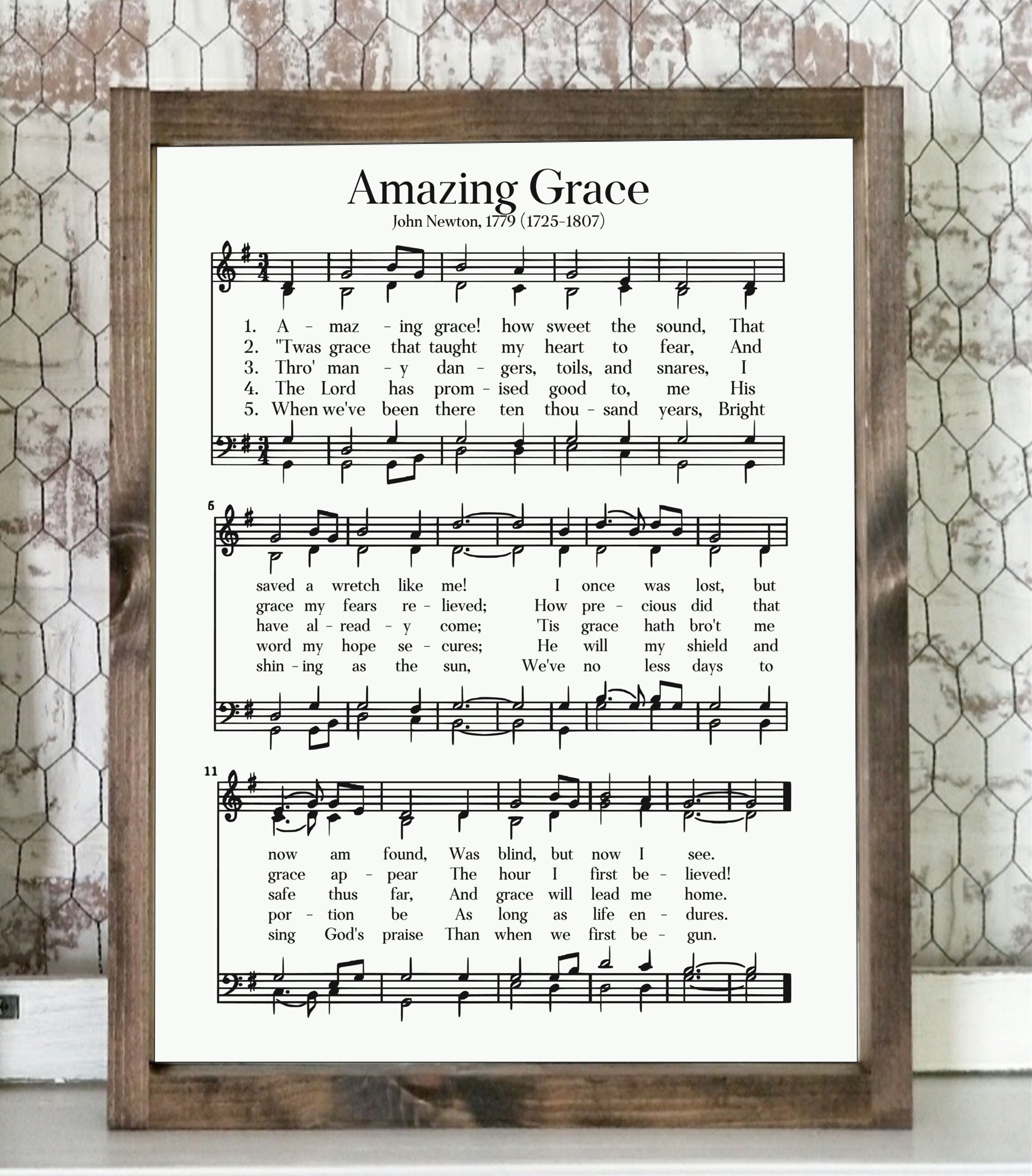 Amazing Grace Hymn Sheet Music SVG Christian Svg Scripture - Etsy UK