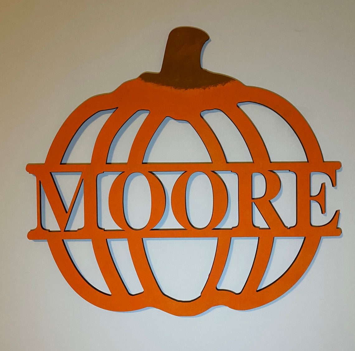 Personalized Pumpkin Sign Wreath Decor Fall Decor Wall Decor - Etsy
