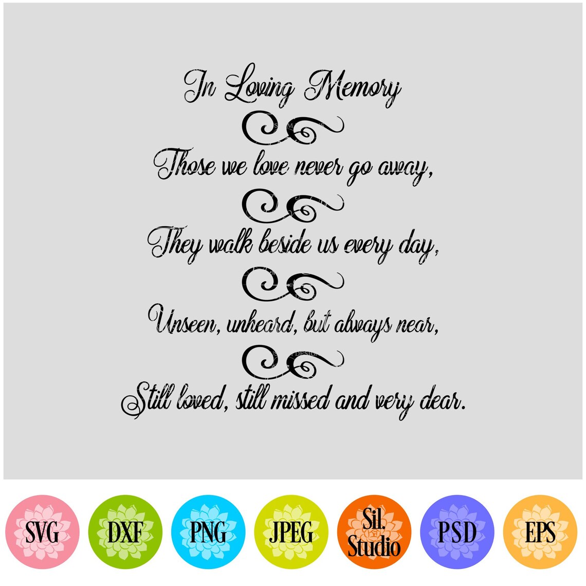 In Loving Memory of Christian Svg Scripture SVG Bible - Etsy