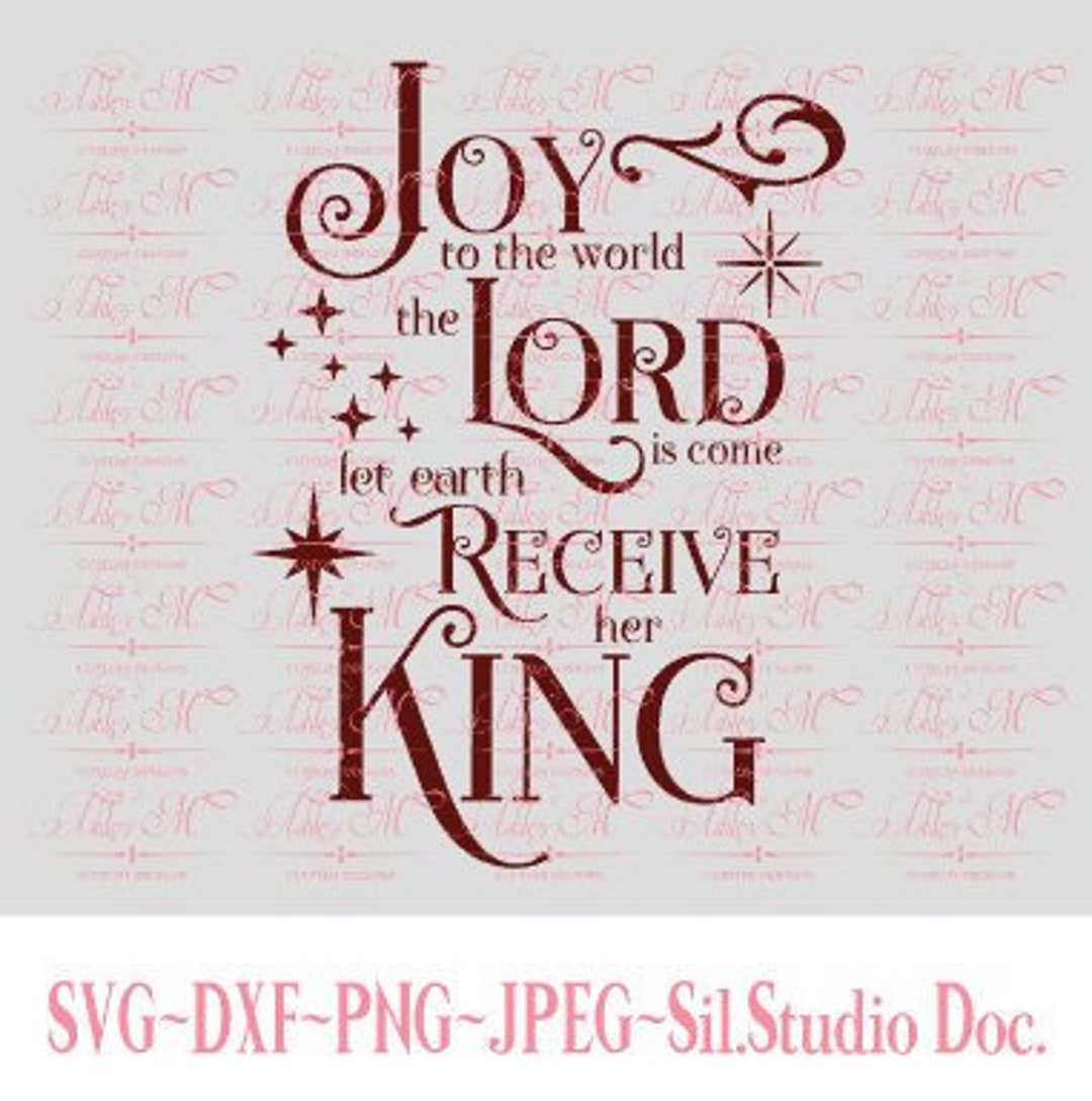 Joy to the World Hymn SVG - Christian Svg - Scripture SVG - Bible Svg ...