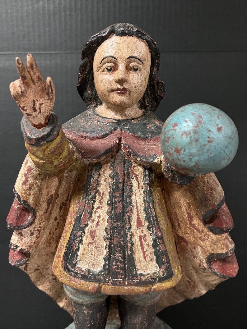 Carved Wood Philippine Religious Large Santo Nino Sculpture - Etsy