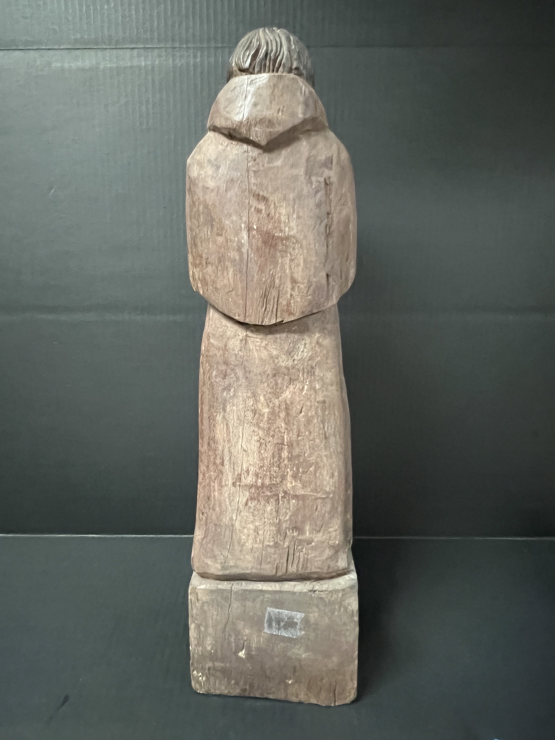 Carved Wood Religious Blessed Saint Francis Sculpture - Etsy