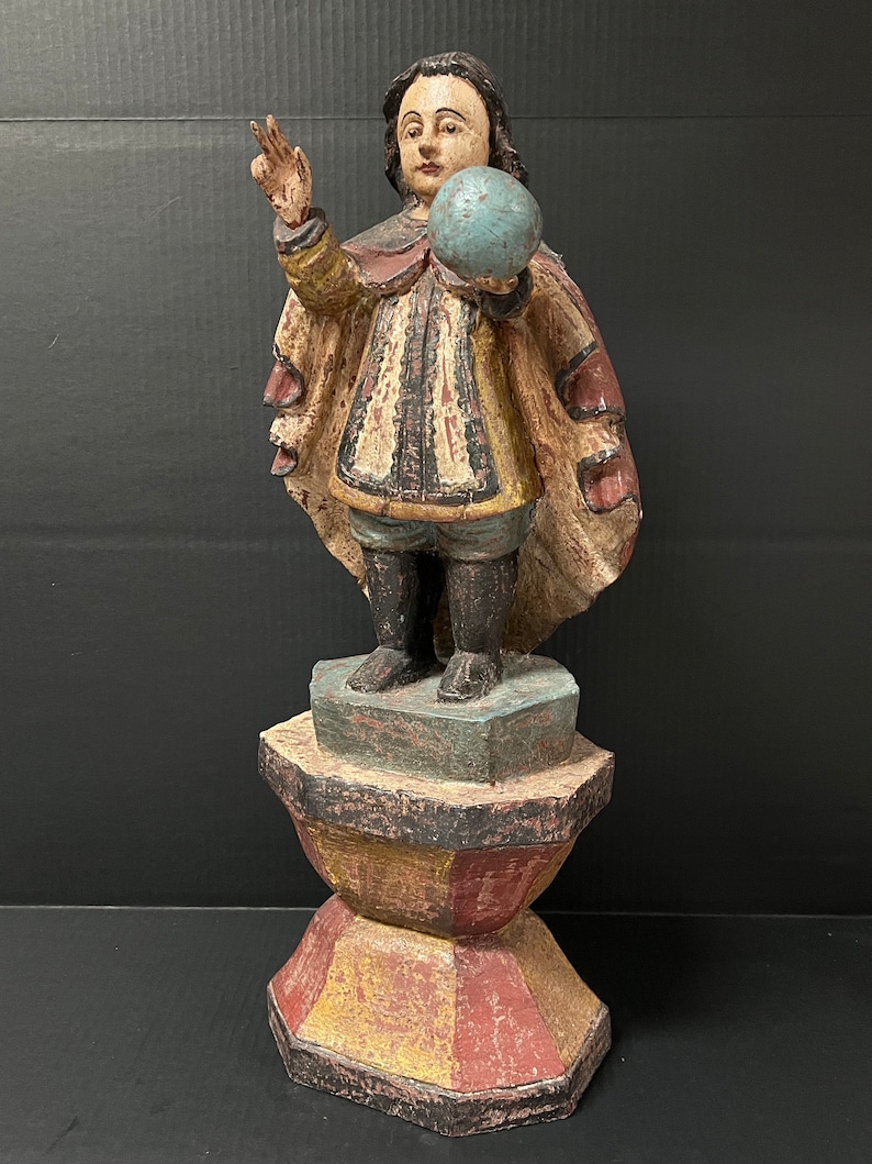 Carved Wood Philippine Religious Large Santo Nino Sculpture - Etsy