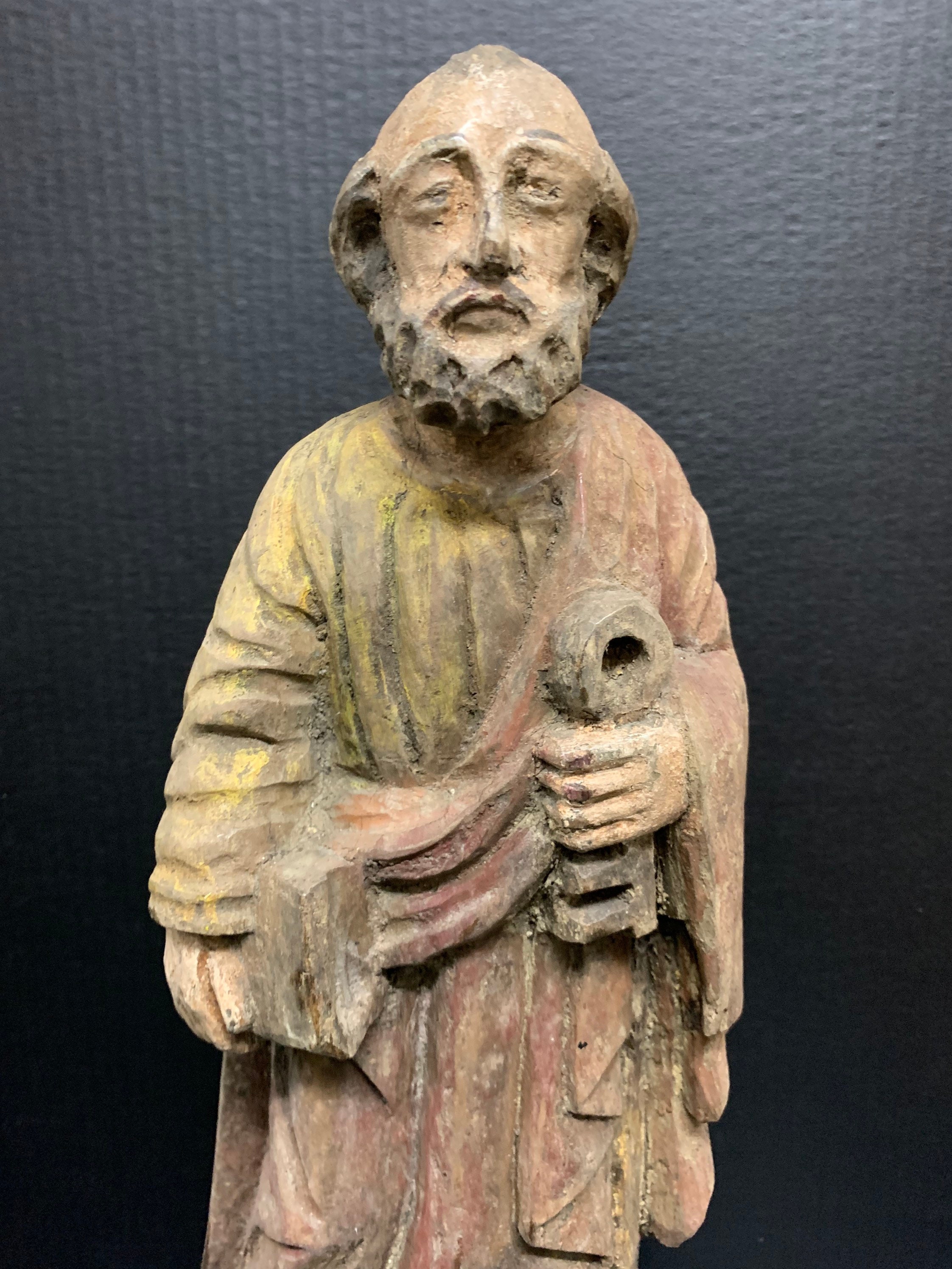 Carved Wood Religious Saint Peter - Etsy