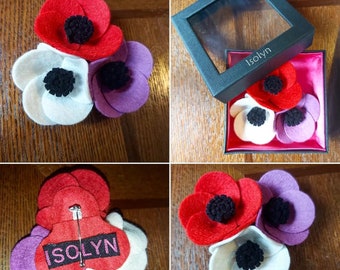 Poppy Corsage by Isolyn UK | Etsy