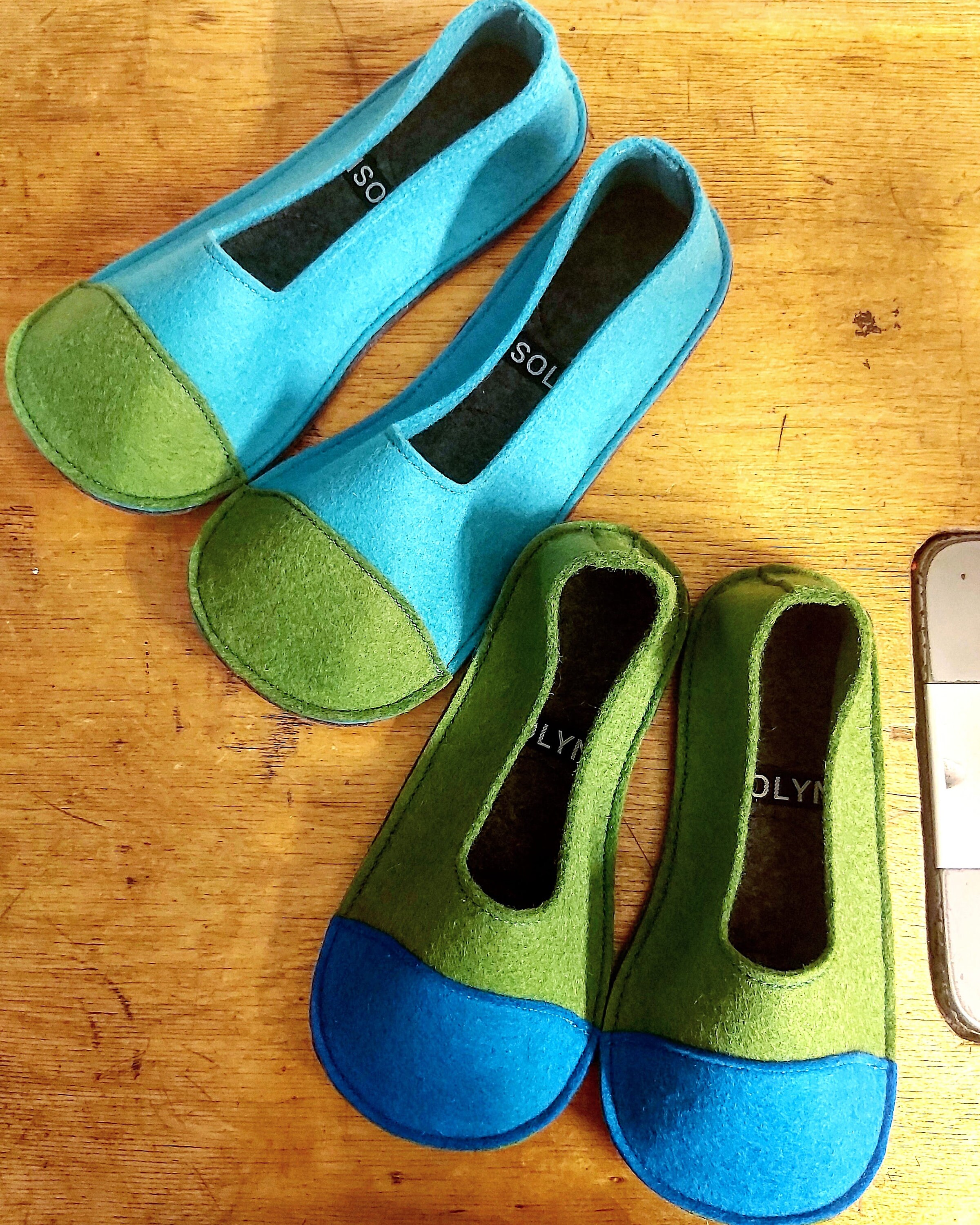 Children's Comfy Wool Felt Slippers by Isolyn - Etsy