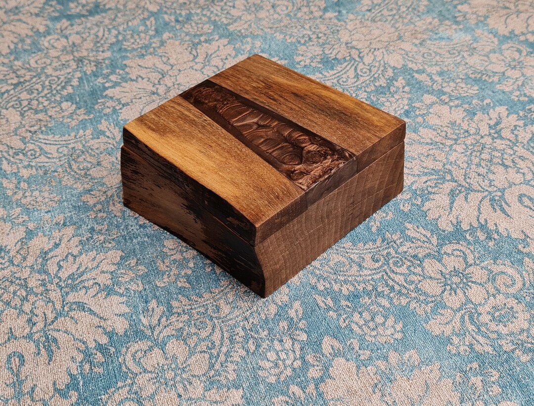 Wooden Box, Jewelry Box, Natural Wood Box, Small Box - Etsy