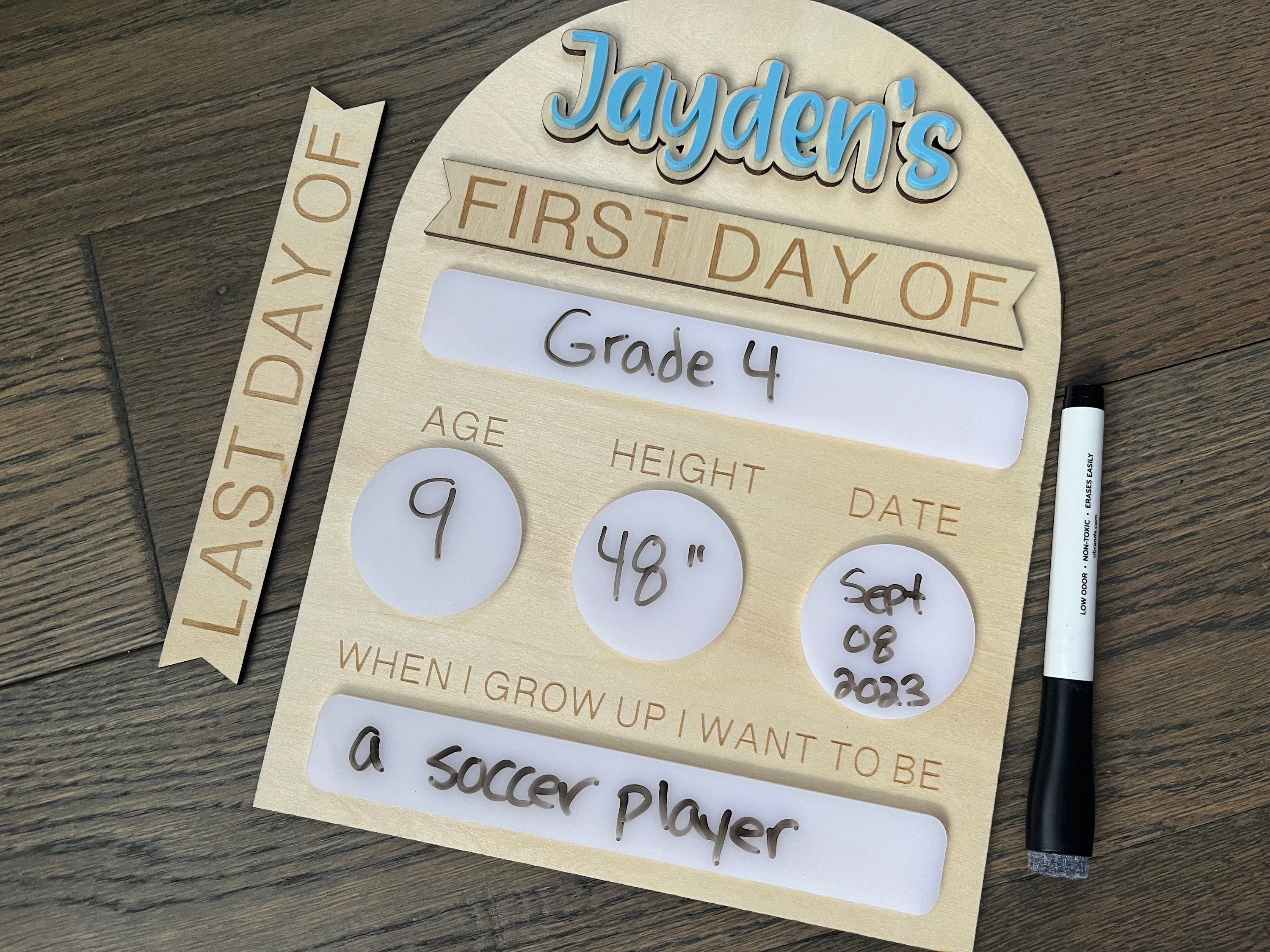 First Day of School Sign Last Day of School Sign Back to School Sign ...