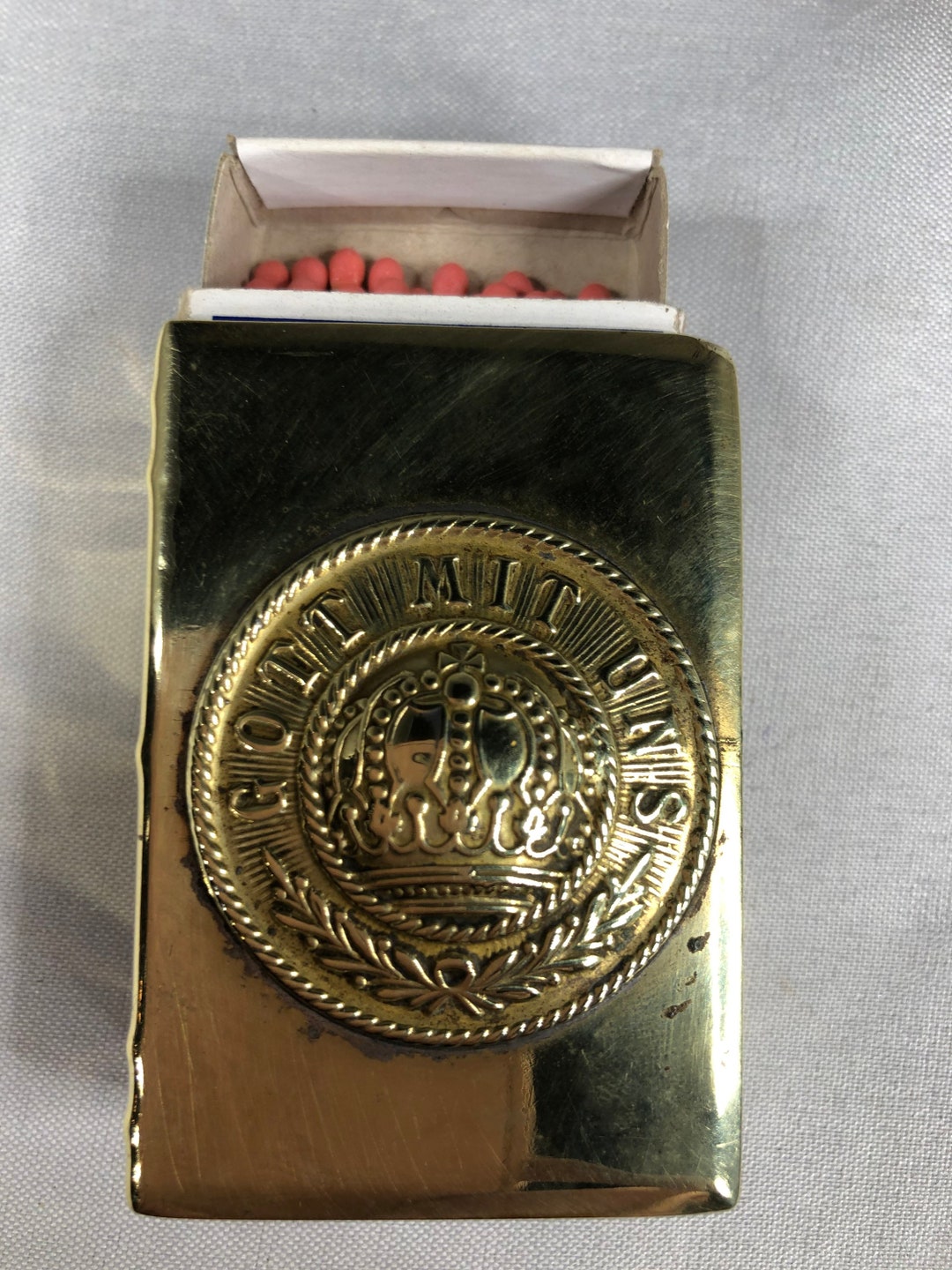WW1 Brass Matchbox Cover - Etsy