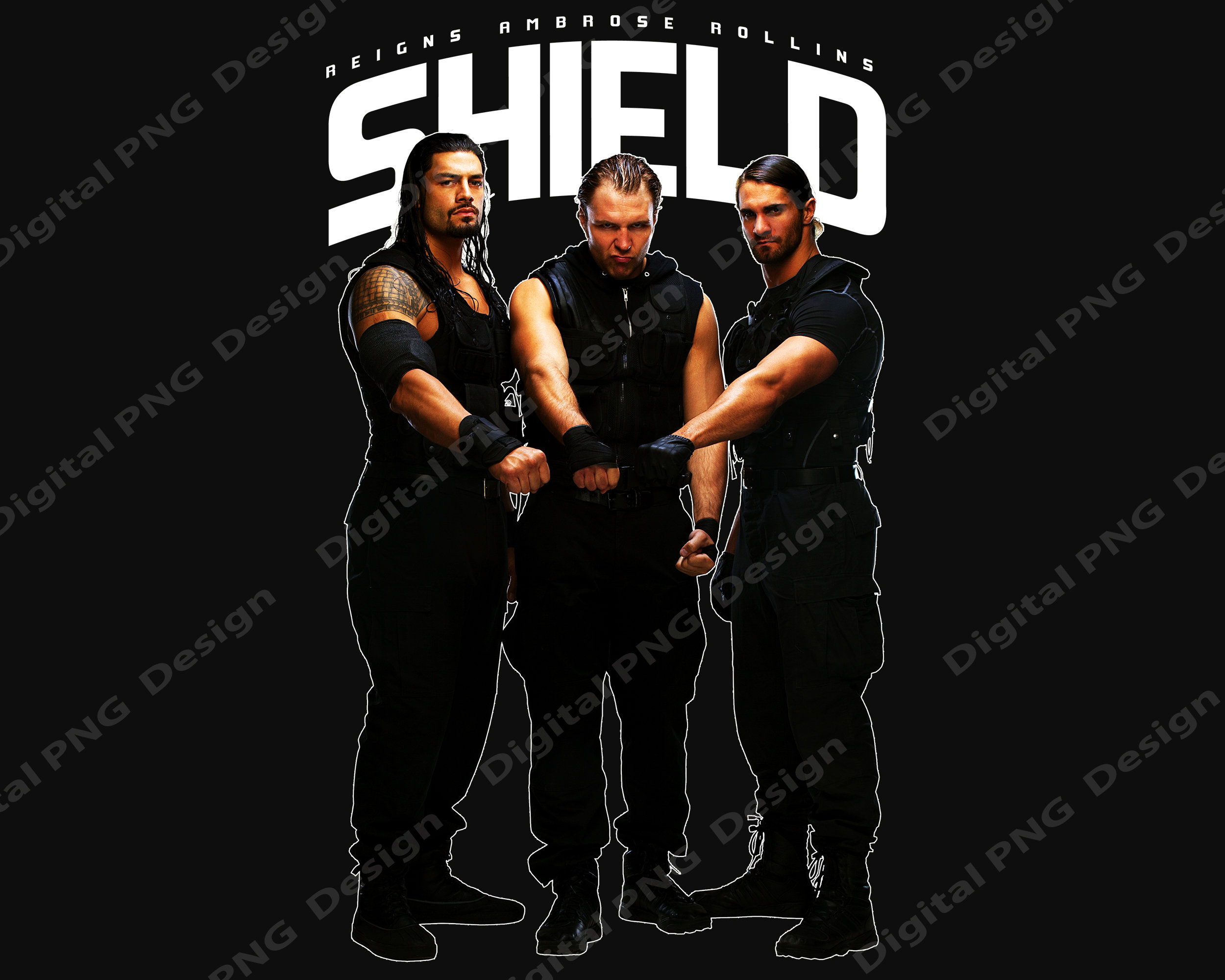 THE SHIELD WWE Png , Instant Download, Digital Files Png - Etsy