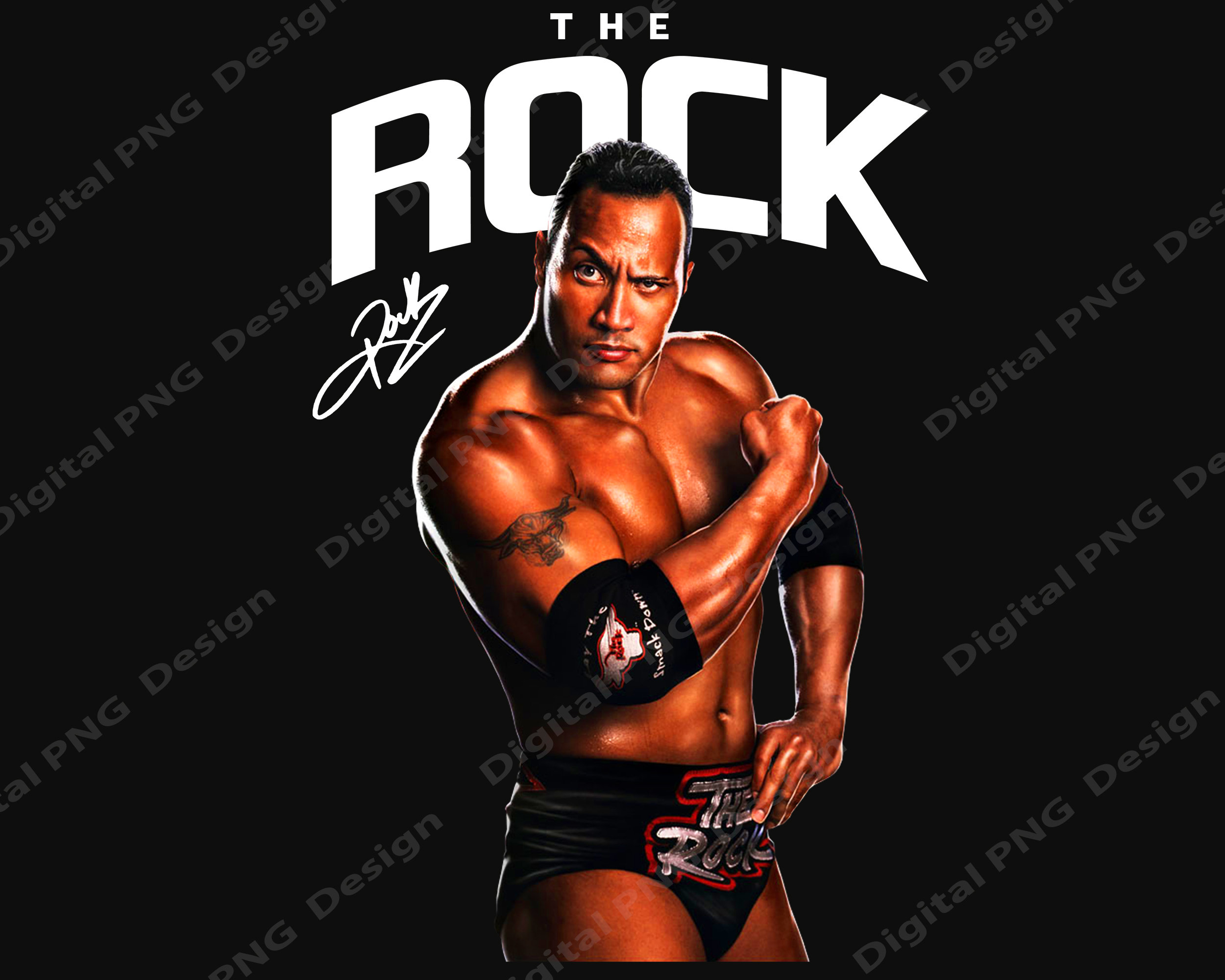 THE ROCK WWE Png , Instant Download, Digital Files Png - Etsy