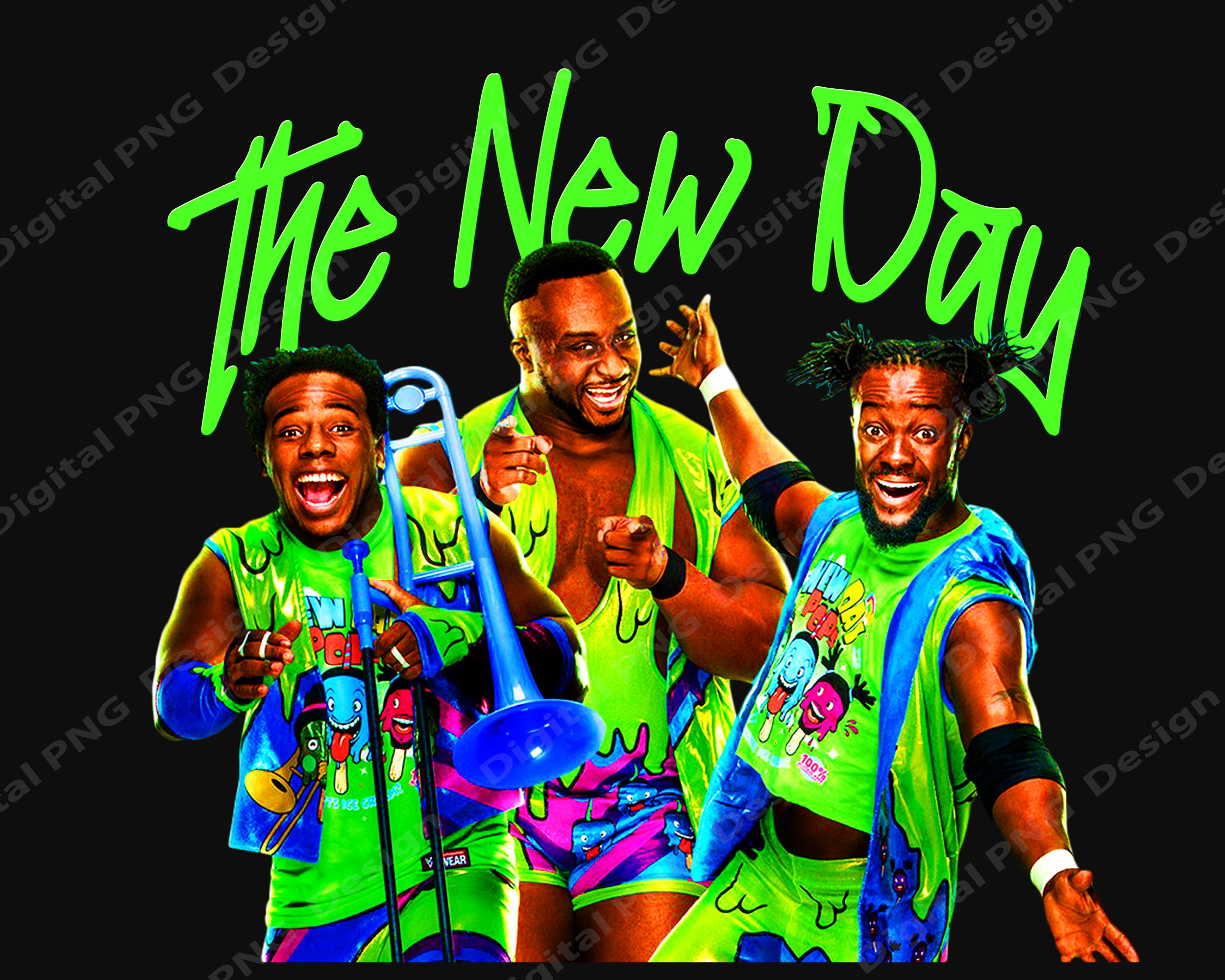 The NEW DAY WWE Png , Instant Download, Digital Files Png - Etsy