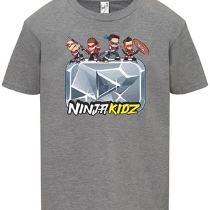 Inspired New Ninja Kidz Tv Merch Kids 2023 T-shirts Gaming Team Tee Top ...