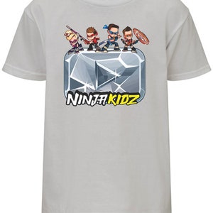 Inspired New Ninja Kidz Tv Merch Kids 2023 T-shirts Gaming Team Tee Top ...