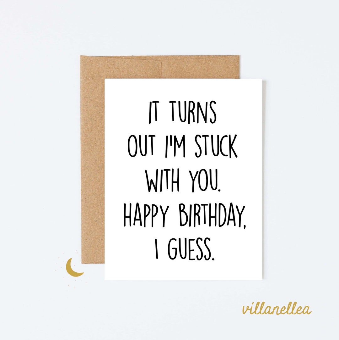 Funny Birthday Card, Rude Birthday Card, Cheeky Birthday Card ...