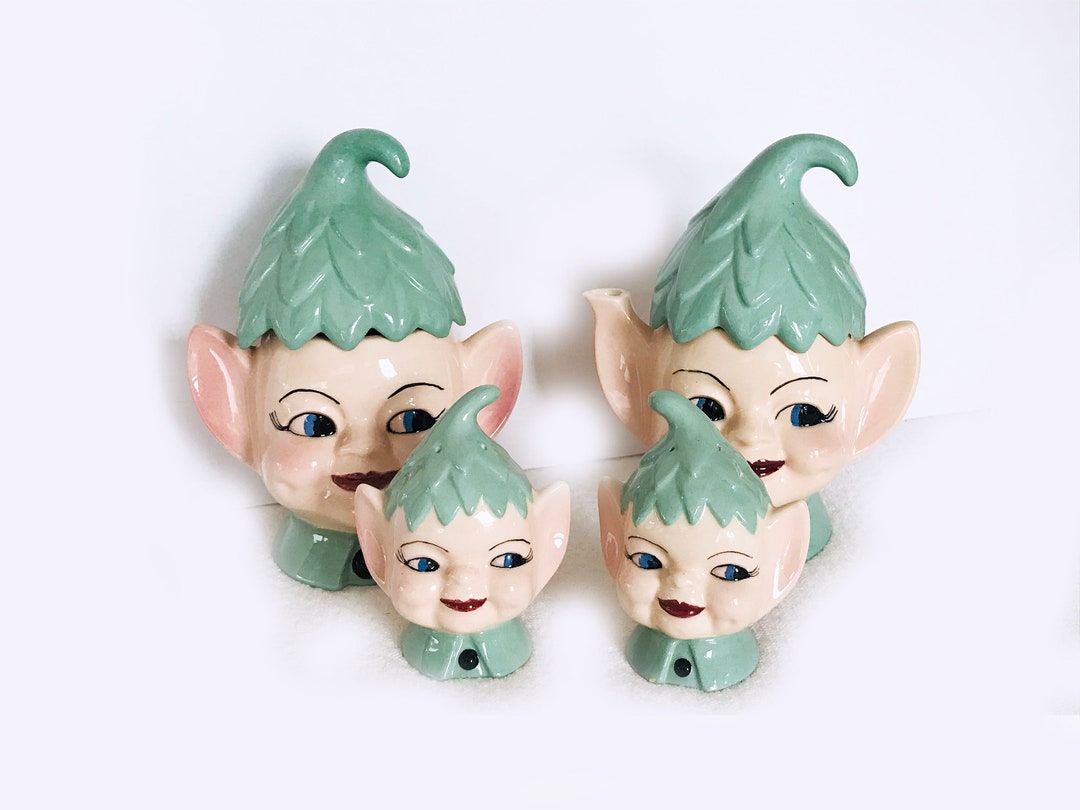 Midcentury SFA Pixie Elf Creamer Sugar Salt Pepper - Sets Sold ...