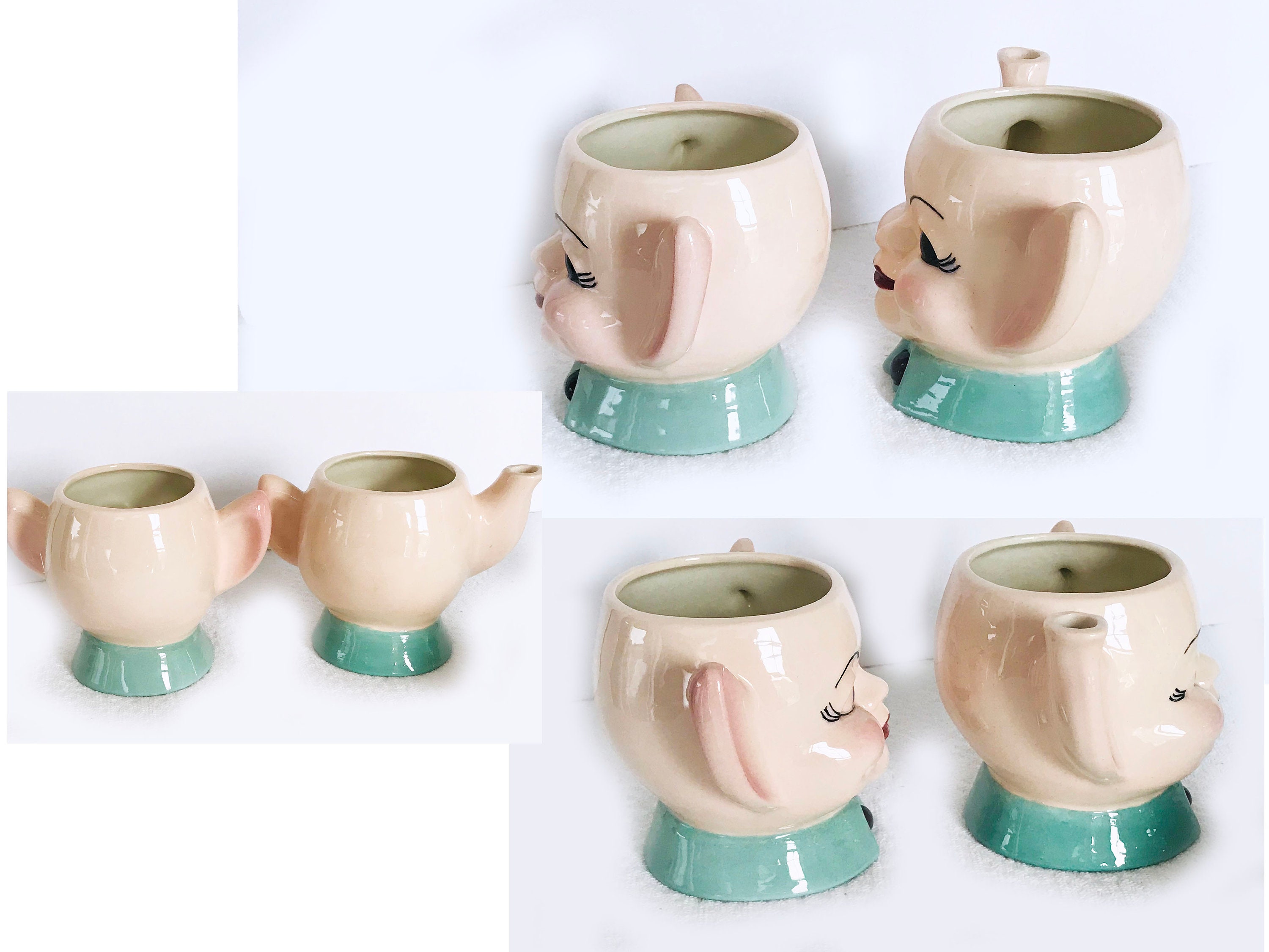 Midcentury SFA Pixie Elf Creamer Sugar Salt Pepper Sets Sold | Etsy