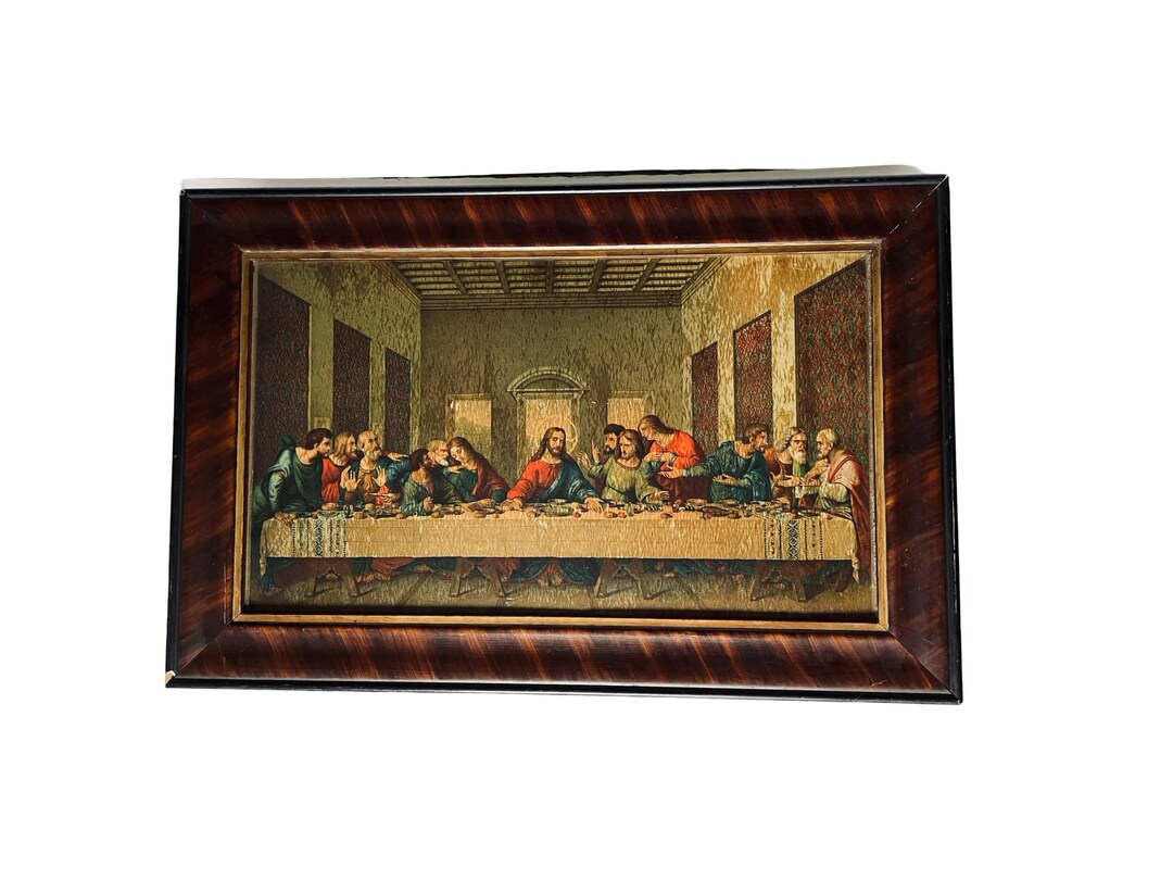 Vintage Last Supper Shadow Box Last Rites Communion Box - Etsy