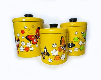 Butterfly Canister Set - Etsy