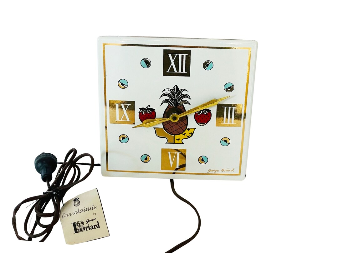 Midcentury Georges Briard Enamel Fruit Ambrosia Kitchen Poole Time ...