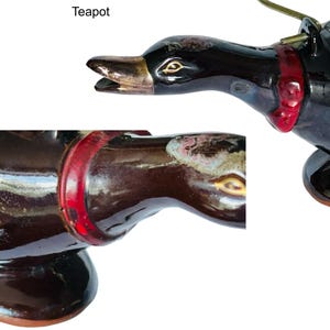 Vintage Duck Geese Teapot Creamer Sugar Set Japan Redware - Set of 3 - Etsy