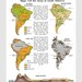 PRINTABLE Map of South America's Natural Vegetation, Terrain & Land Use ...