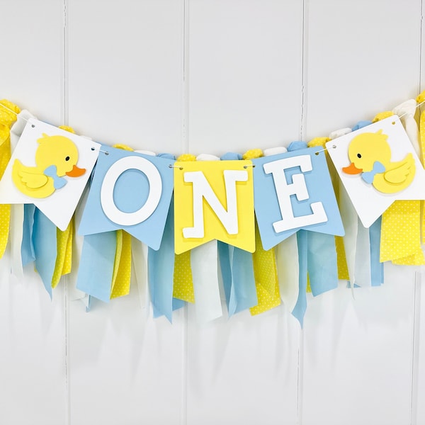 Rubber Duck 1st Birthday Bunting - Etsy