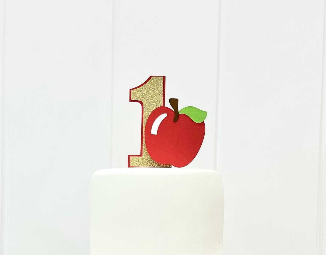 Apple 1st Birthday Cake Topper. Apple Farm First Birthday Cake - Etsy