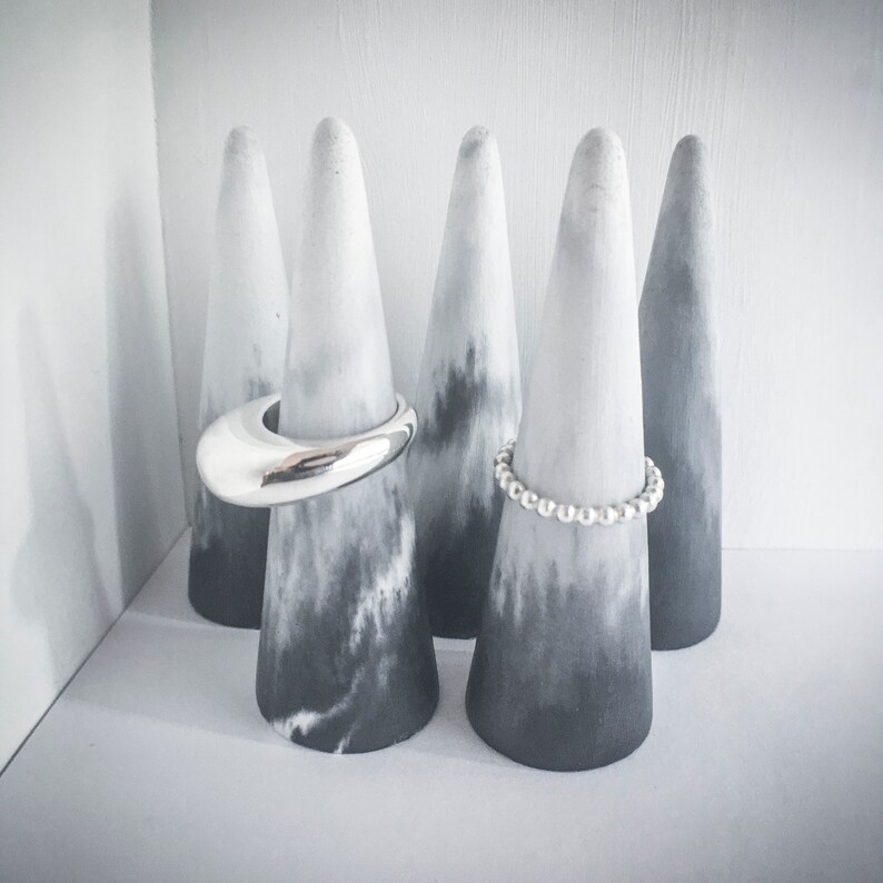 Ring cone set of 5 Ring holder Jewelry holder Jewelry | Etsy