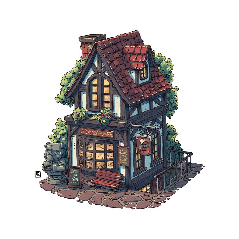 Pub Print - Etsy