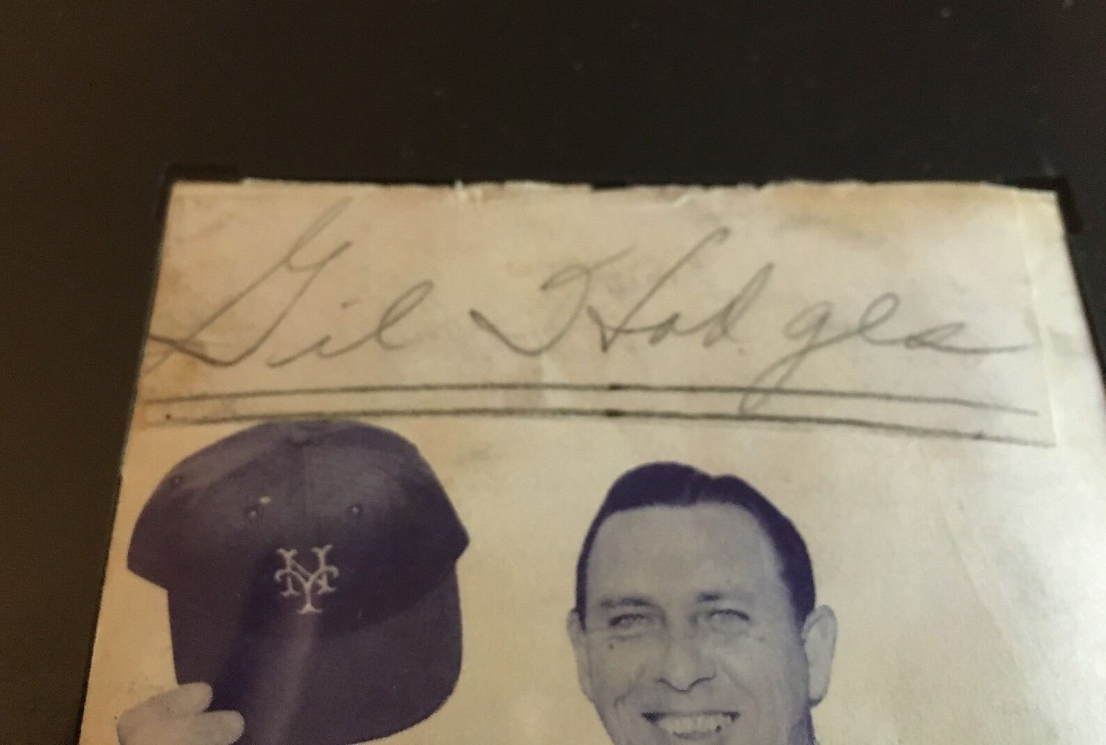 Gil Hodges Authentic Cut Signature Autograph JSA Sgc Signed | Etsy
