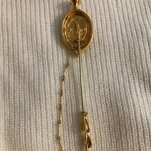 Antique 18K Yellow Gold Ruby Cameo Hat Brooch Pin - Etsy