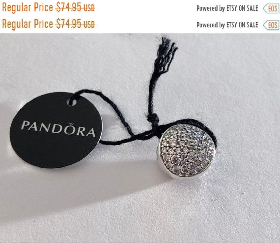 Pandora Sterling Silver Pavé Sphere Charm Clear CZ Bead New 797540cz - Etsy