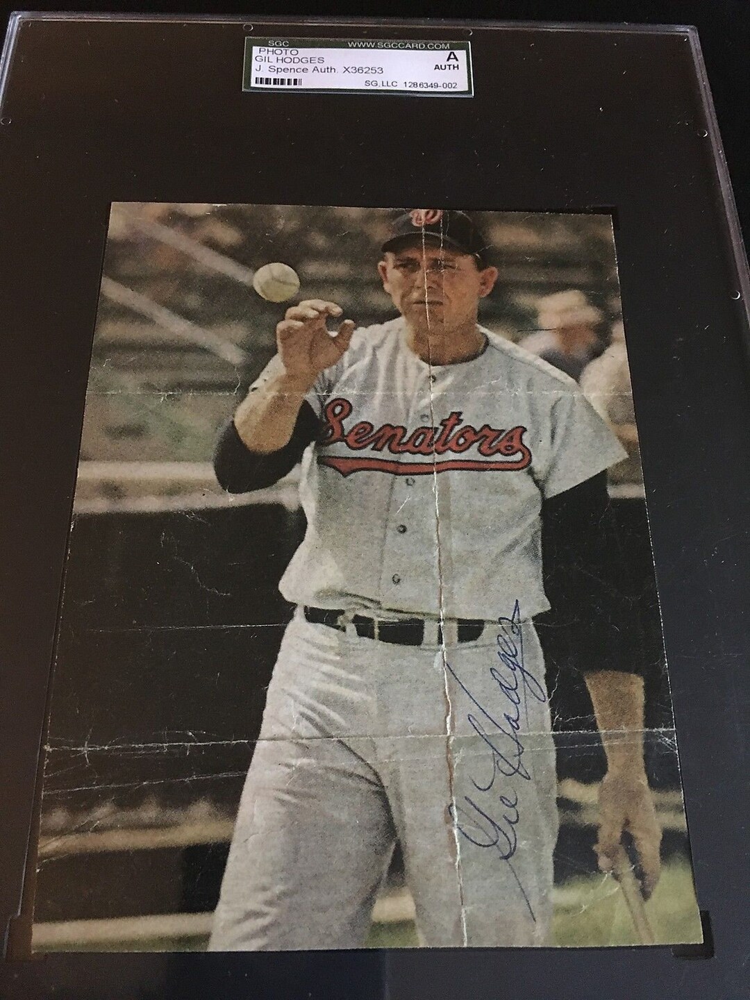 Gil Hodges Authentic Signature Autograph JSA SGC Signed Photo Auto New ...