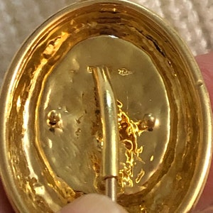 Antique 18K Yellow Gold Ruby Cameo Hat Brooch Pin - Etsy