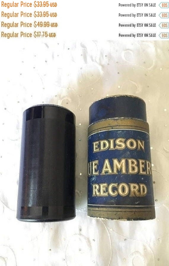 Vintage Edison Blue Amberol 4 minutos Cylinder Record 3024 My - Etsy España