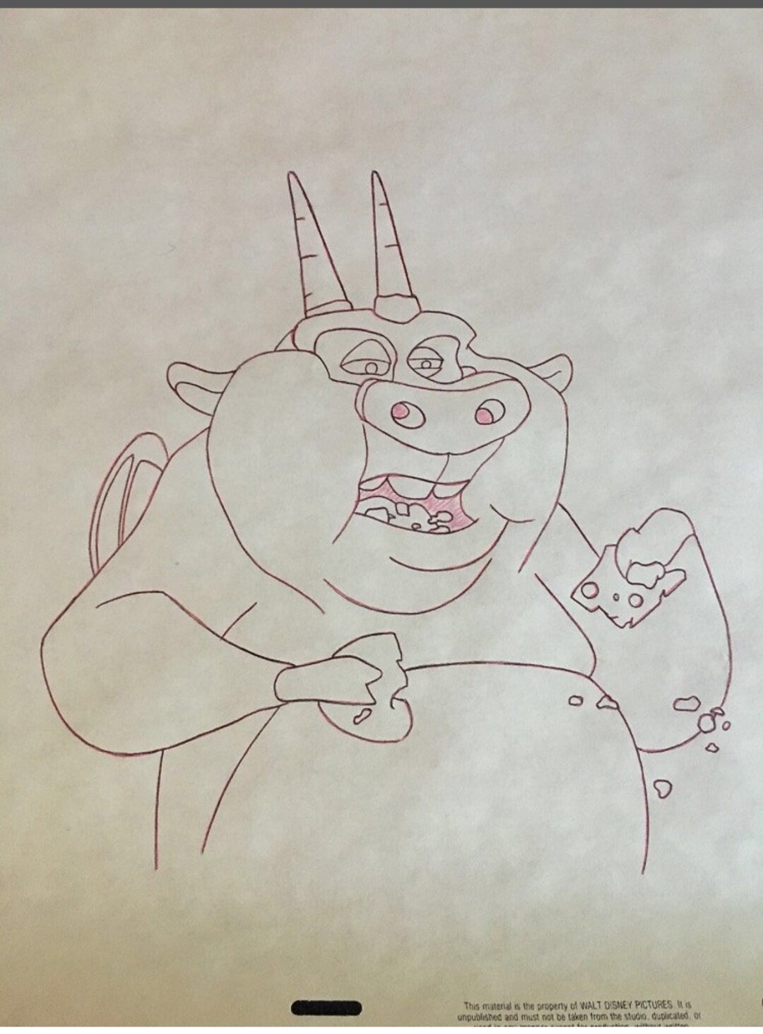 Original Disney Hunchback of Notre Dame Hugo Animation Production ...