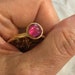 Antique 18K Yellow Gold Ruby Cameo Hat Brooch Pin - Etsy