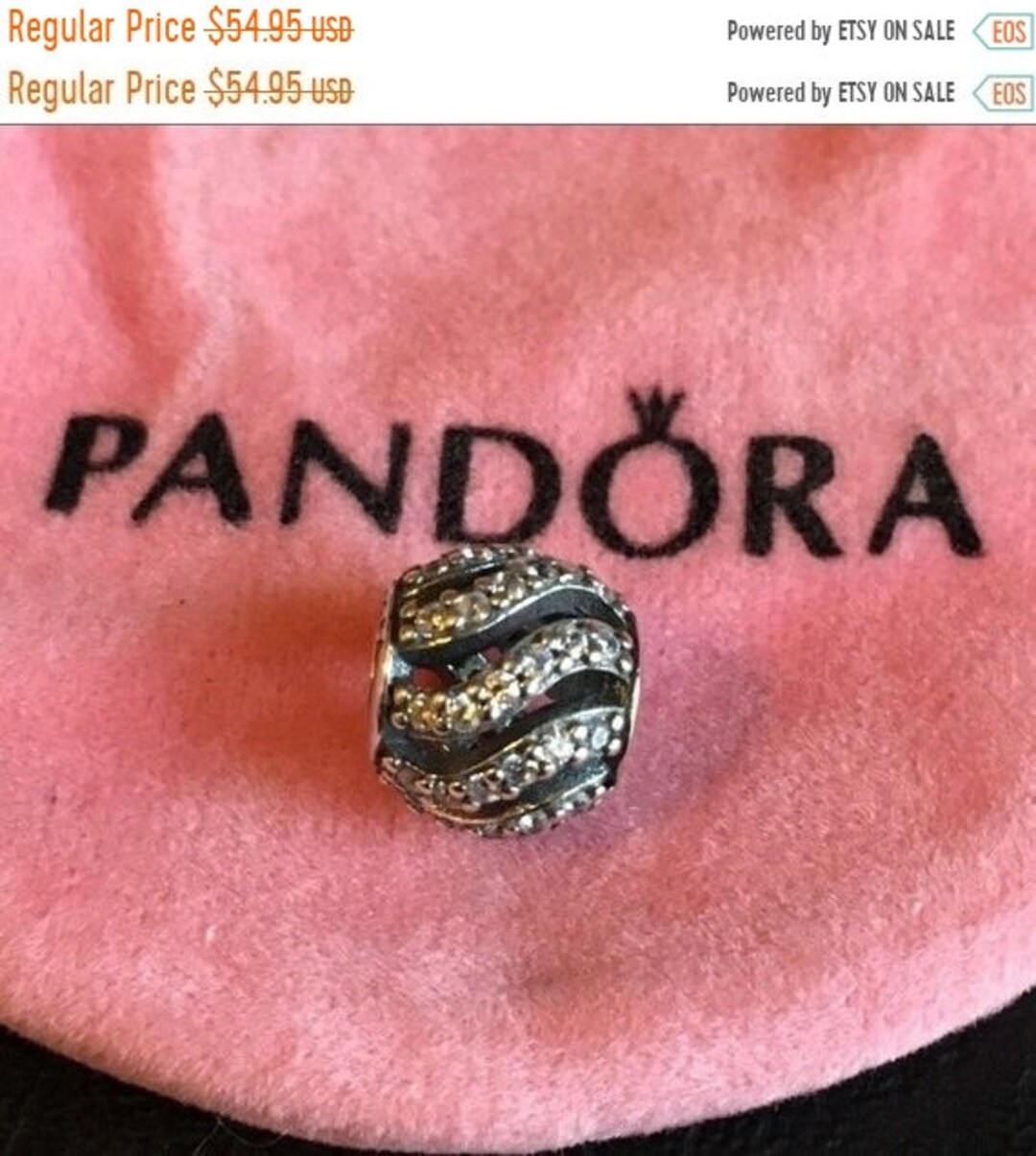 Genuino Pandora Sterling Silver Winter Wisp Swirl Bead Charm - Etsy España