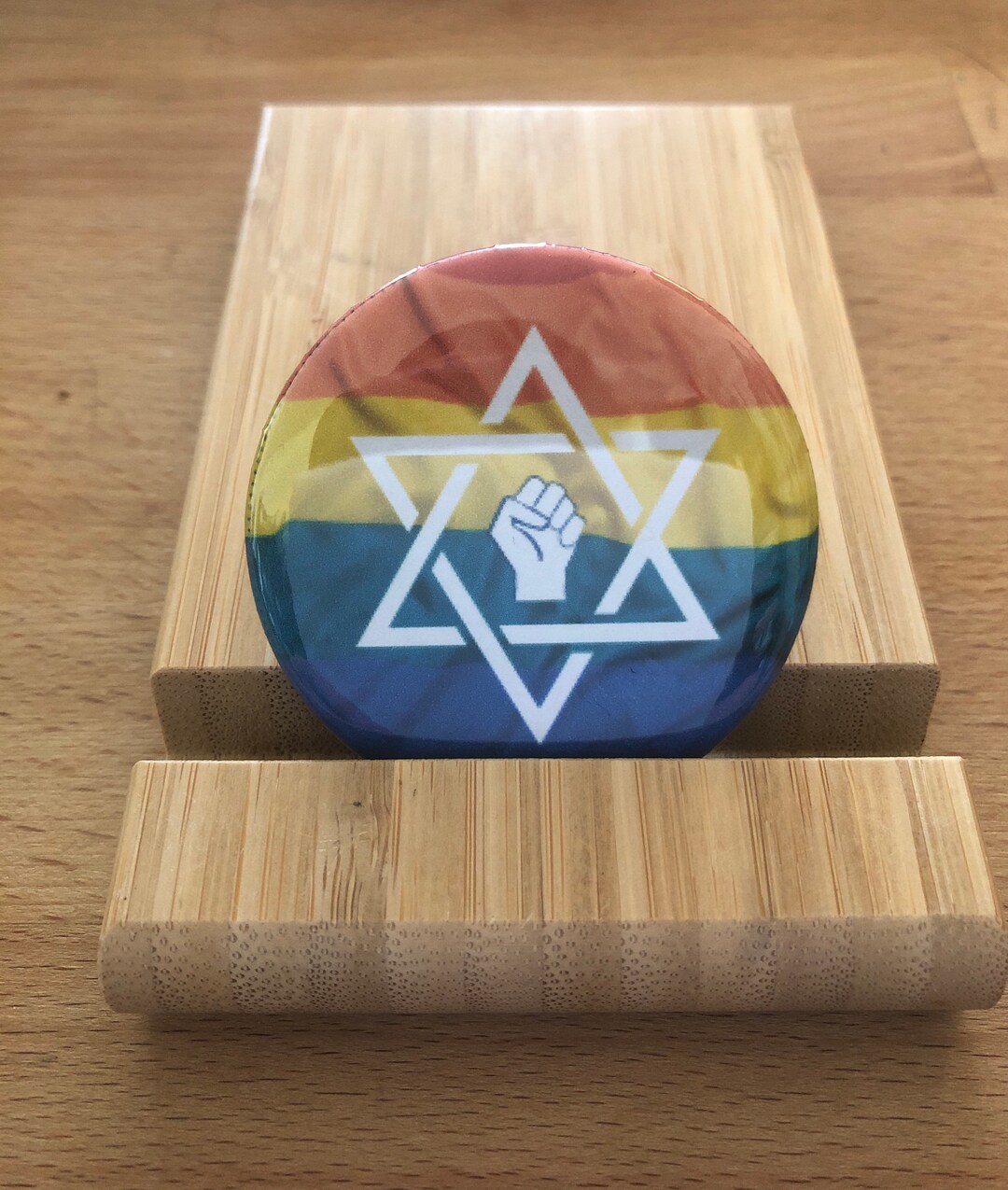LGBTQ Jewish Pride Flag Jewish Activist 2.25 Inch Button - Etsy
