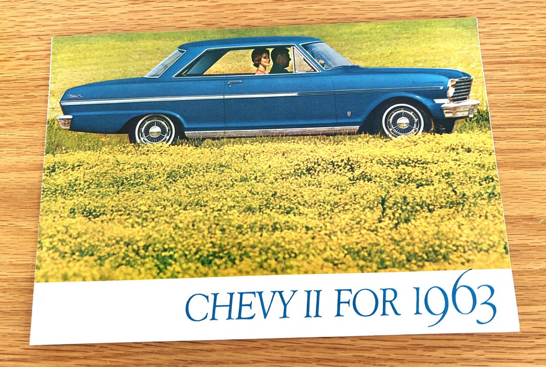 1963 Chevy II Nova 400 / 300 / 100 Sales Brochure - Original Dealer ...
