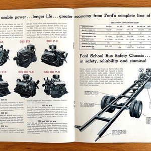 1961 Ford School Bus - Original Dealer Showroom Sales Brochure - Etsy