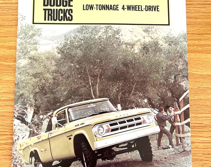 1968 Dodge 4-wheel-drive Trucks - Original Dealer Showroom Sales ...
