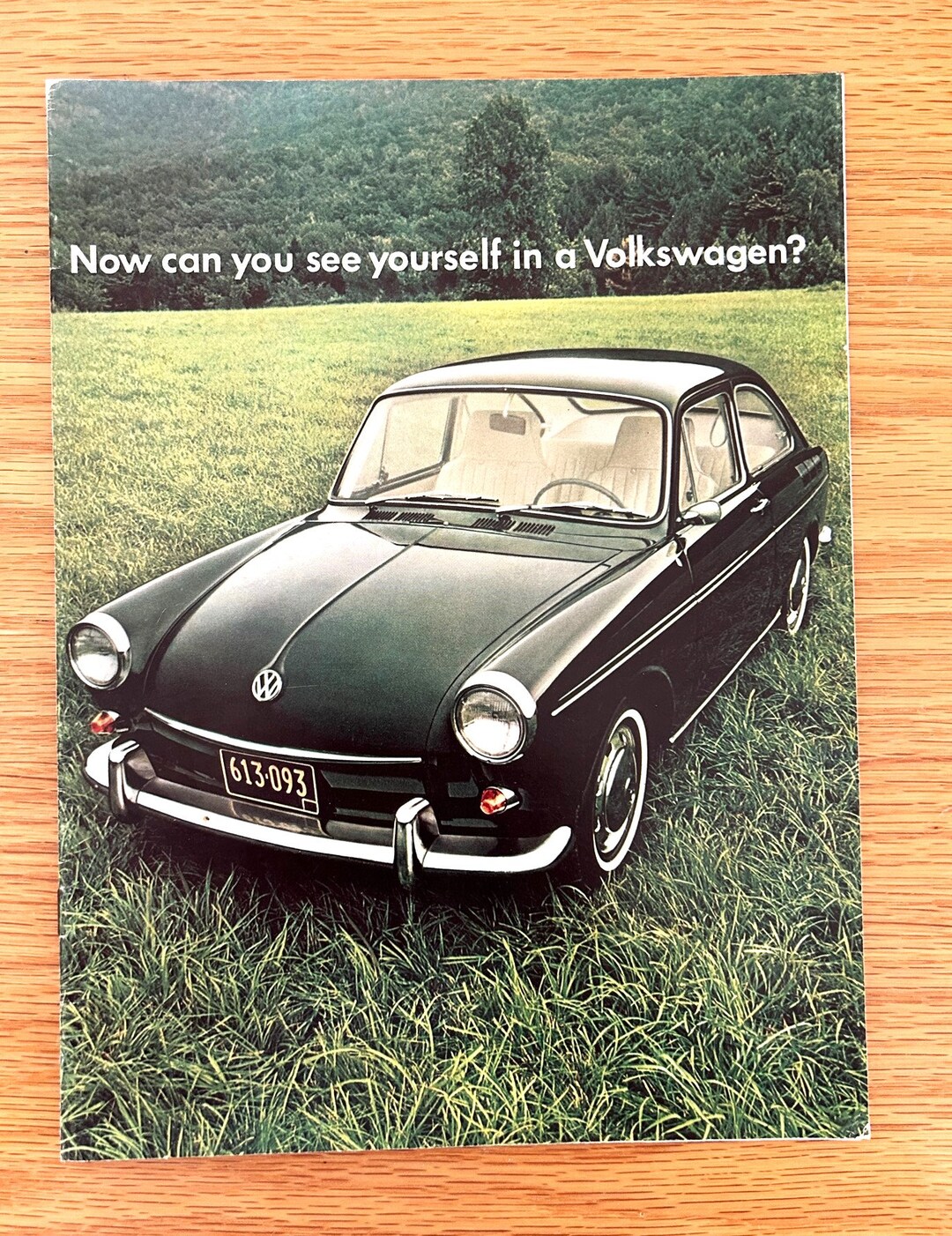 1968 Volkswagen Fastback Original Dealer Showroom Sales Brochure 8 1/4 ...
