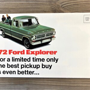1972 Ford Trucks Explorer Sale Program Pickup / Ranchero / - Etsy